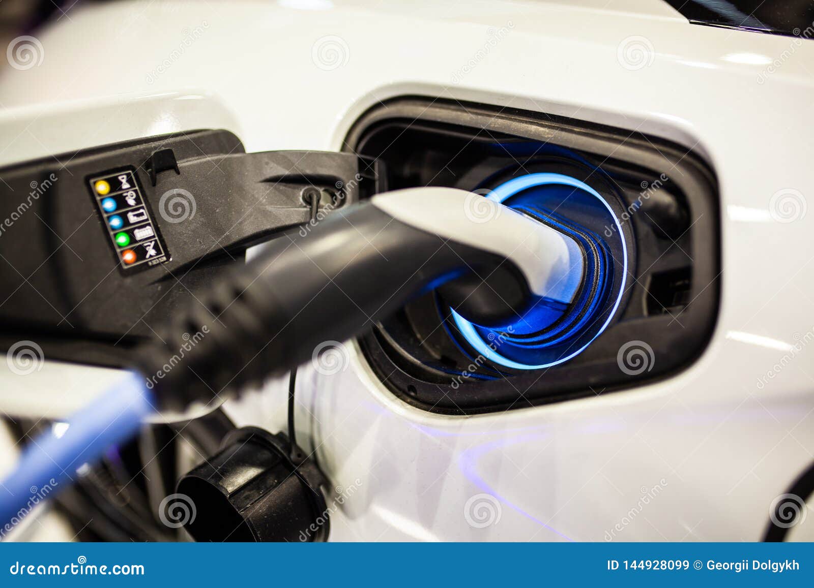 Electric Car Charging Socket Stock Image - Image of drive, charging ...