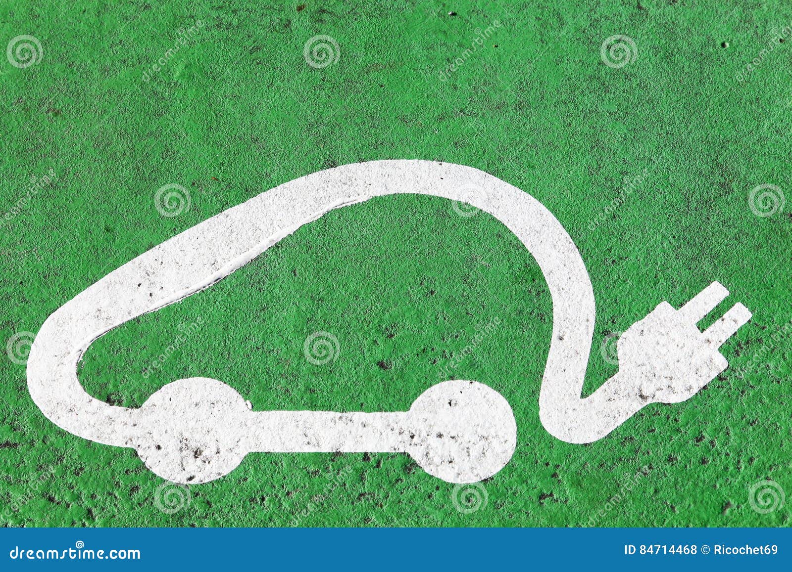 Electric Car Charging Symbol Stock Illustration - Illustration of auto ...