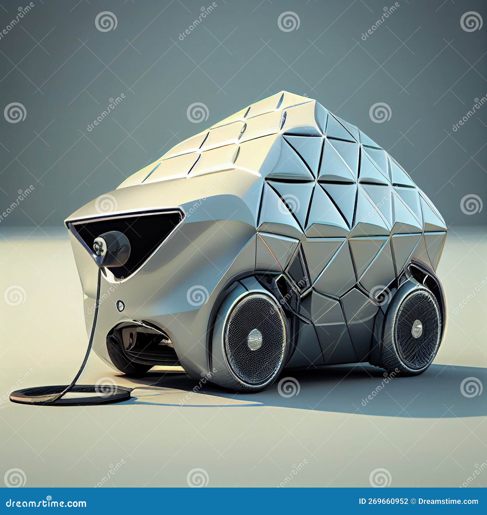Electric car concept stock illustration. Illustration of cell - 269660952