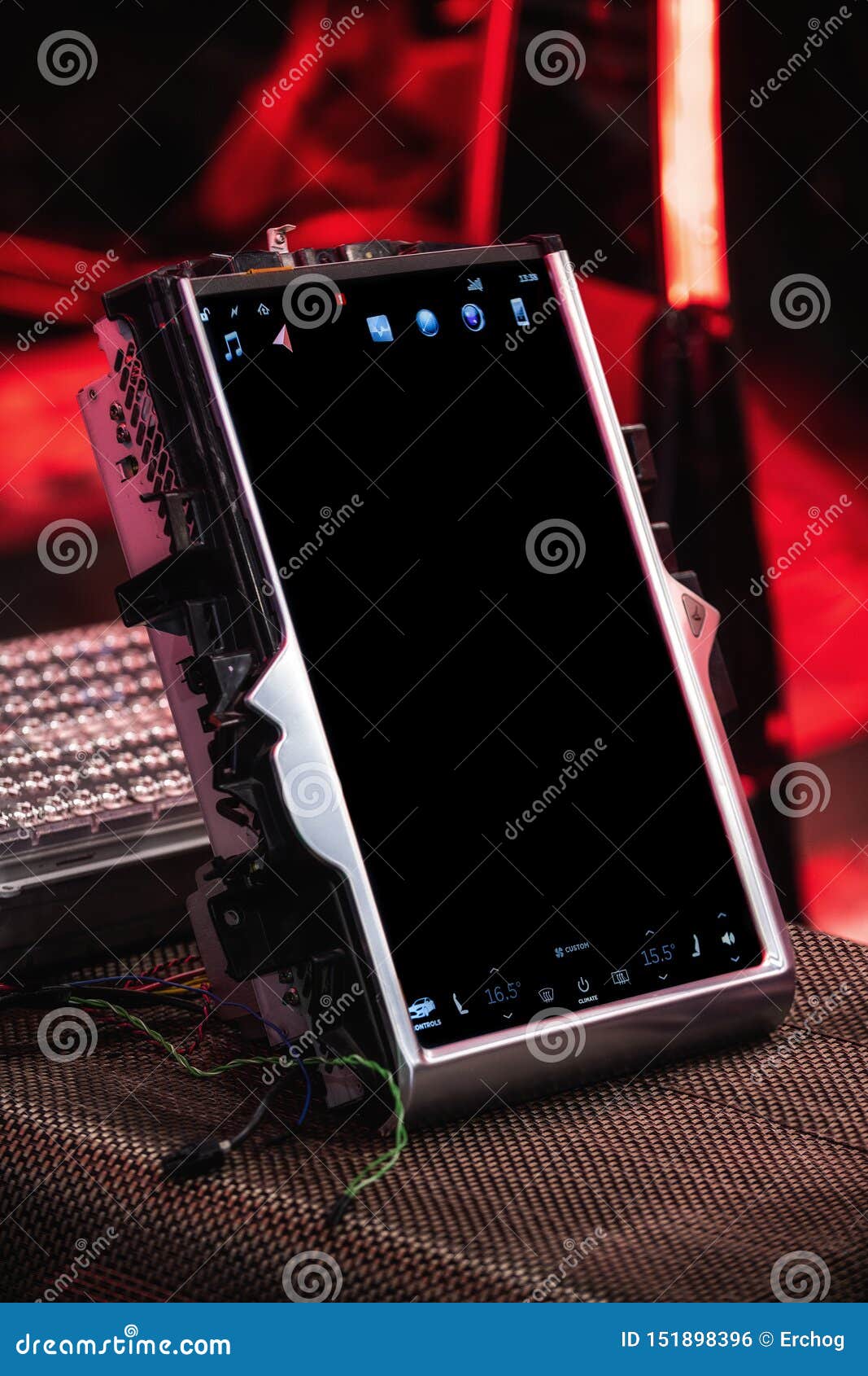 Electric Car Control Panel during Maintenance. Stock Photo - Image of ...