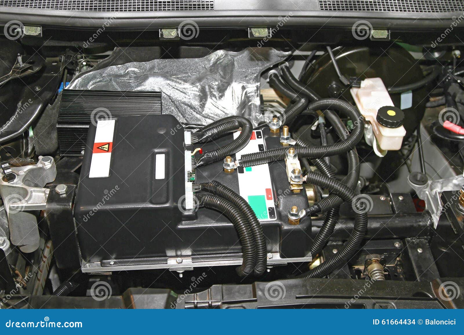 Electric Car Electronics stock photo. Image of wires - 61664434