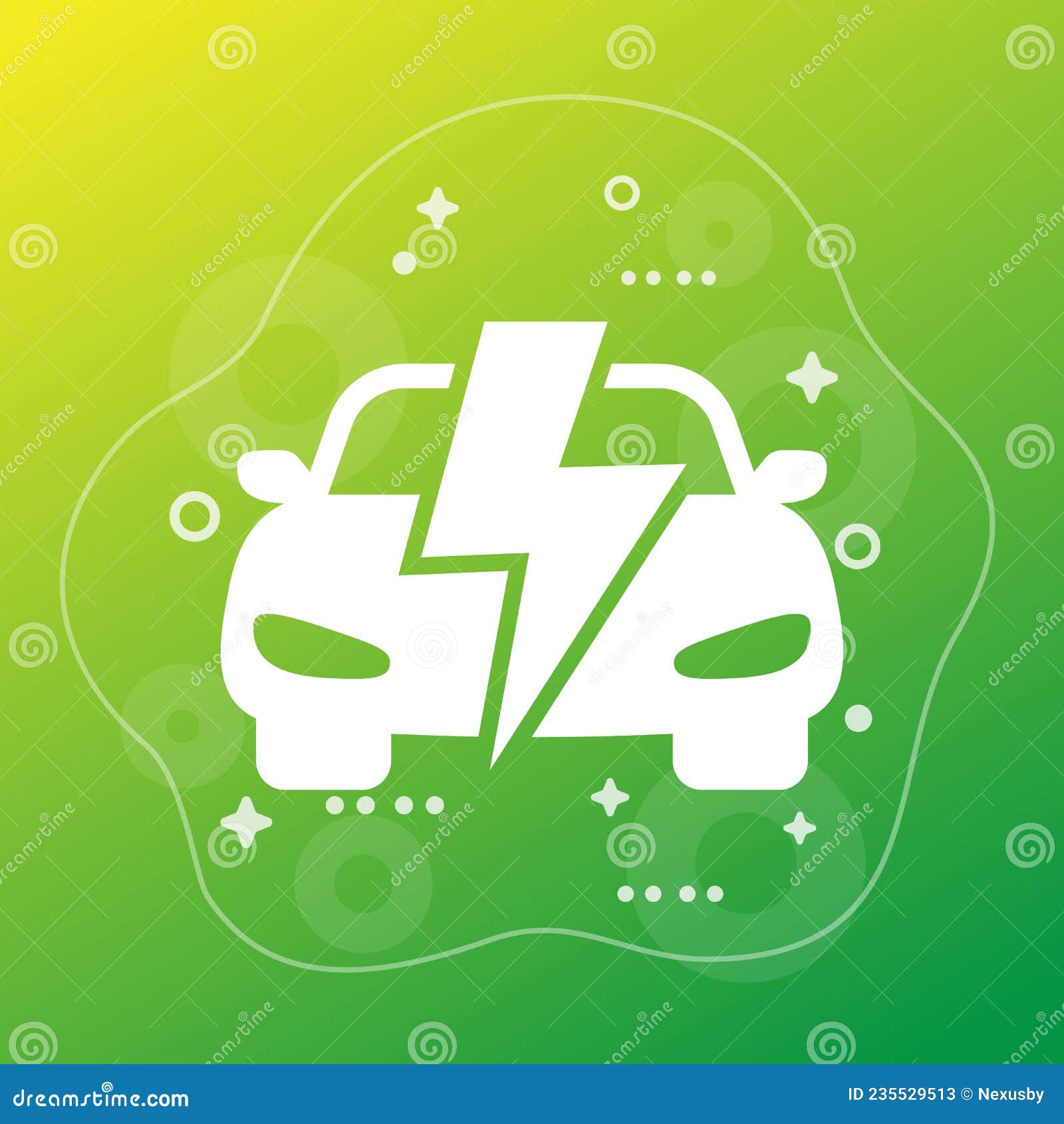 Electric Car, Ev Icon, Vector Art Stock Vector - Illustration of power ...