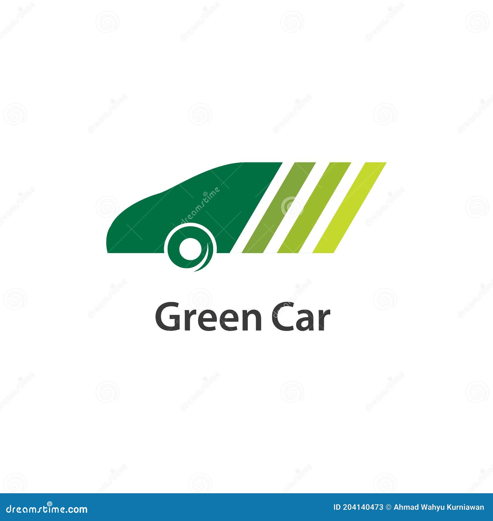 Electric car green car stock vector. Illustration of design - 204140473