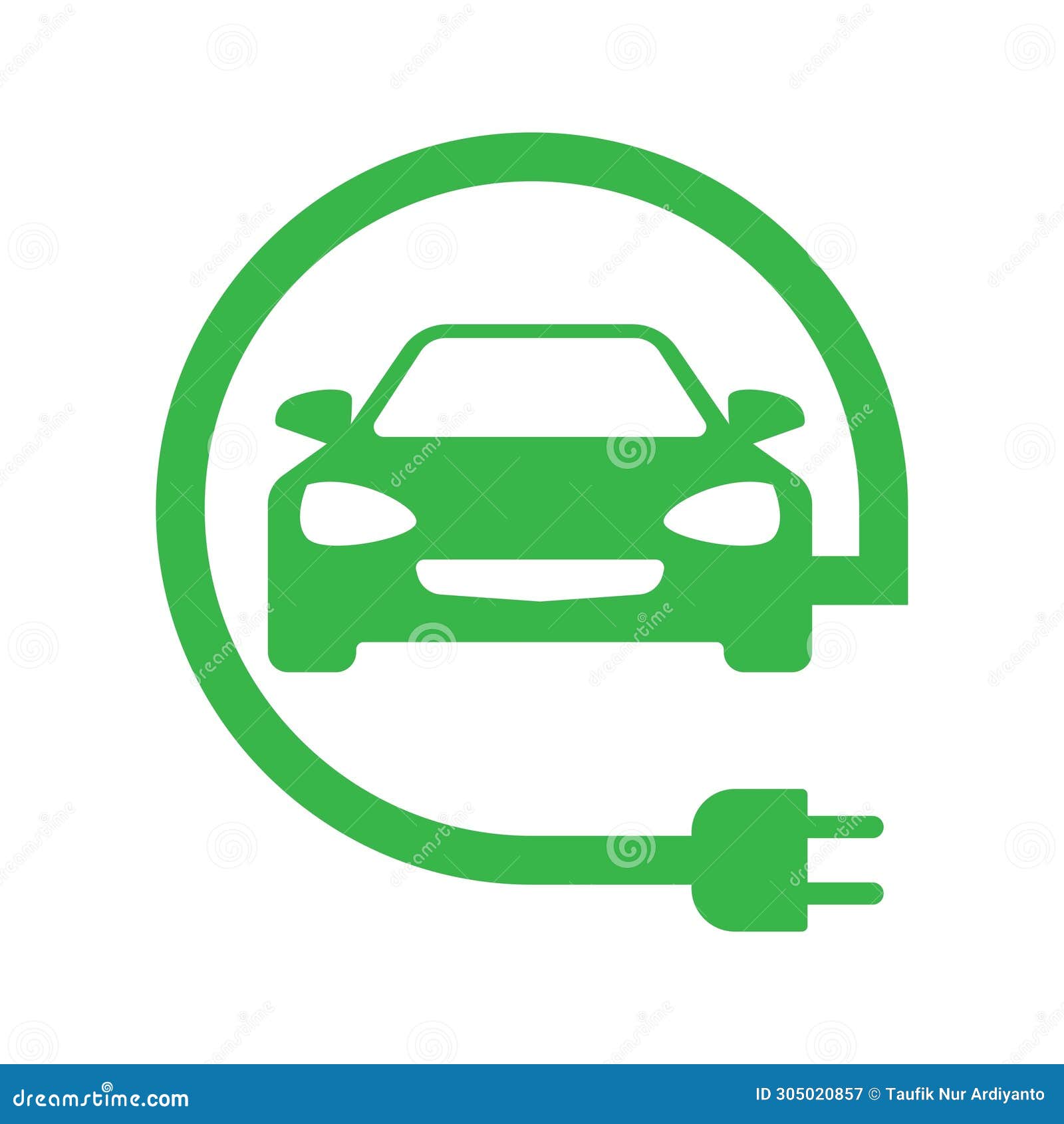 Electric Car Icon Logo Design Stock Illustration - Illustration of hybrid, plug: 305020857