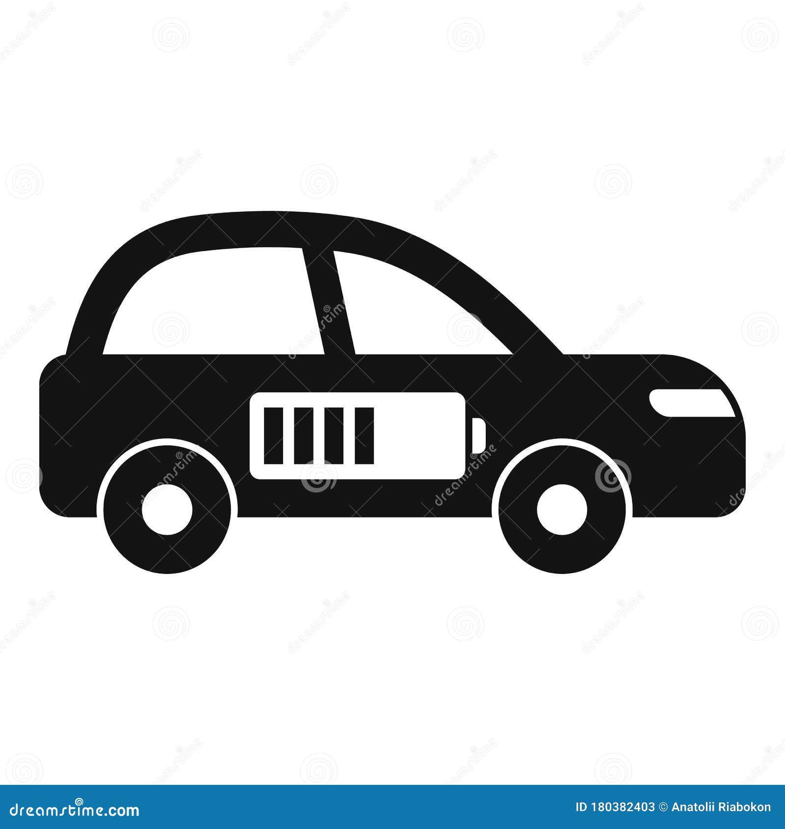 Electric Car Icon, Simple Style Stock Vector - Illustration of ...