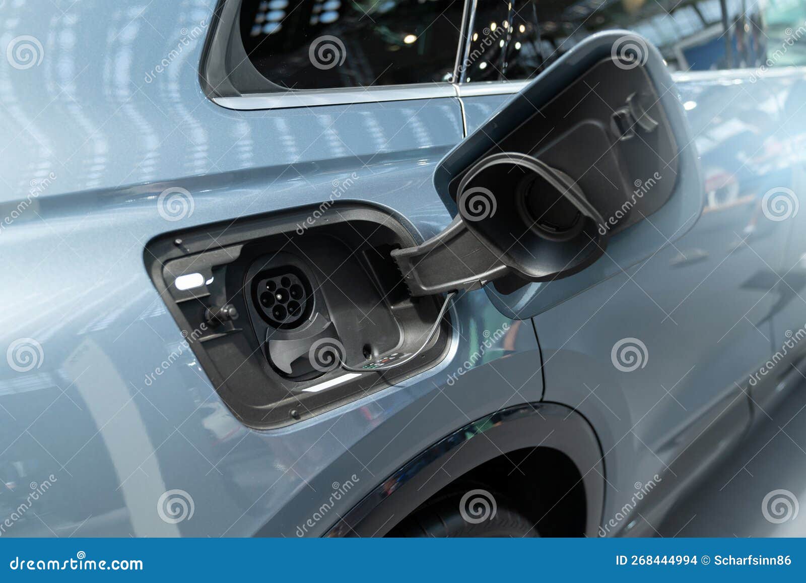 Electric car inlet stock photo. Image of charge, equipment - 268444994