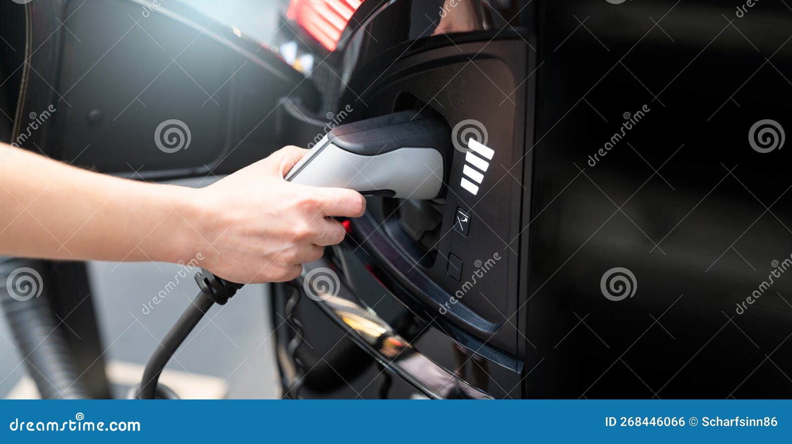 Electric car inlet stock photo. Image of equipment, transportation ...