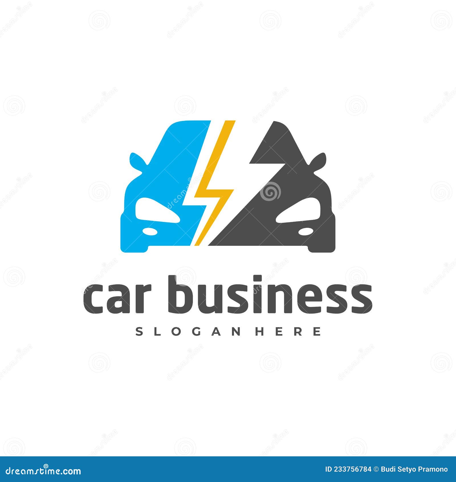 Electric Car Logo Vector Template, Creative Fast Car Logo Design ...