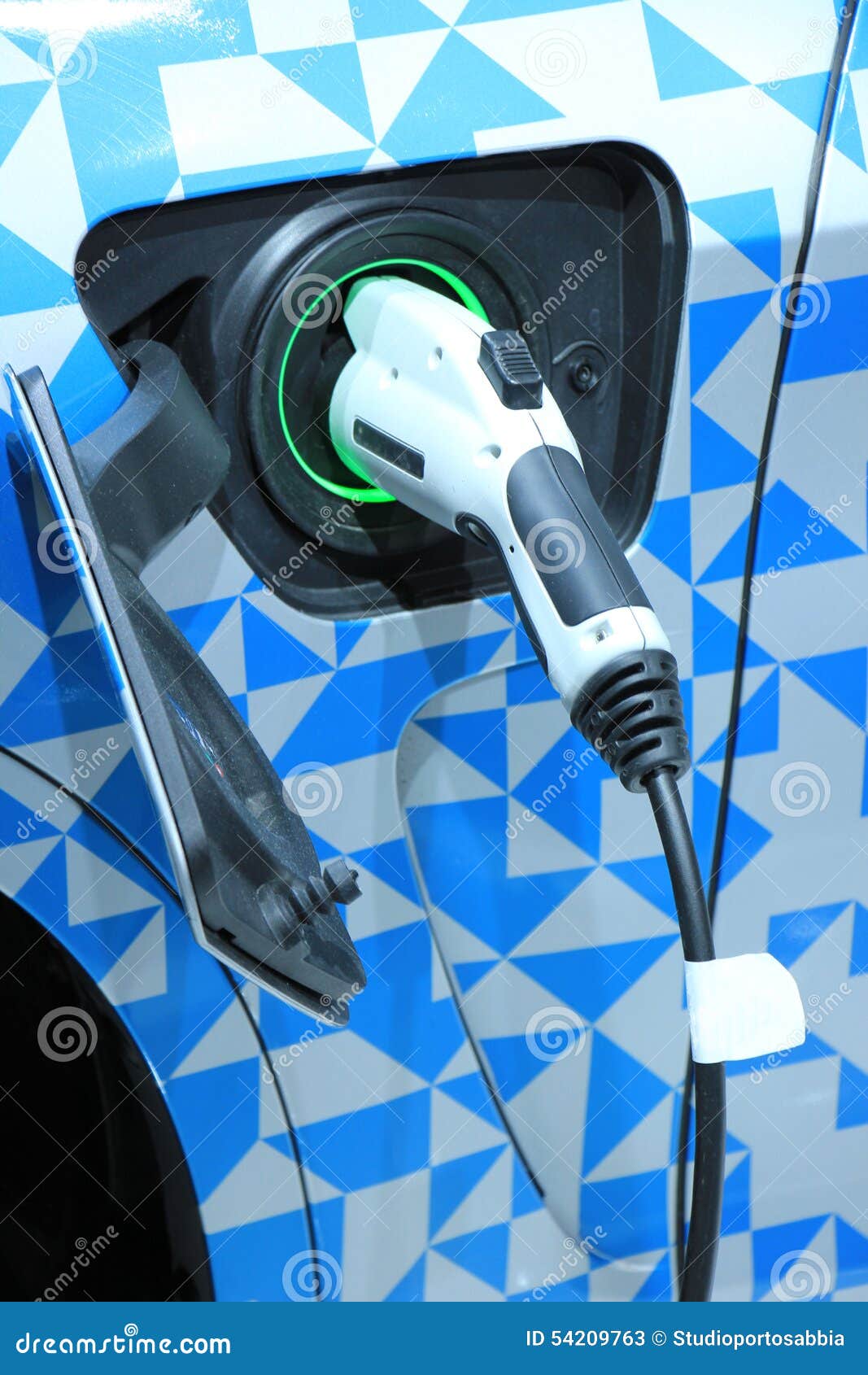 Electric car recharge stock image. Image of vehicle, drive - 54209763