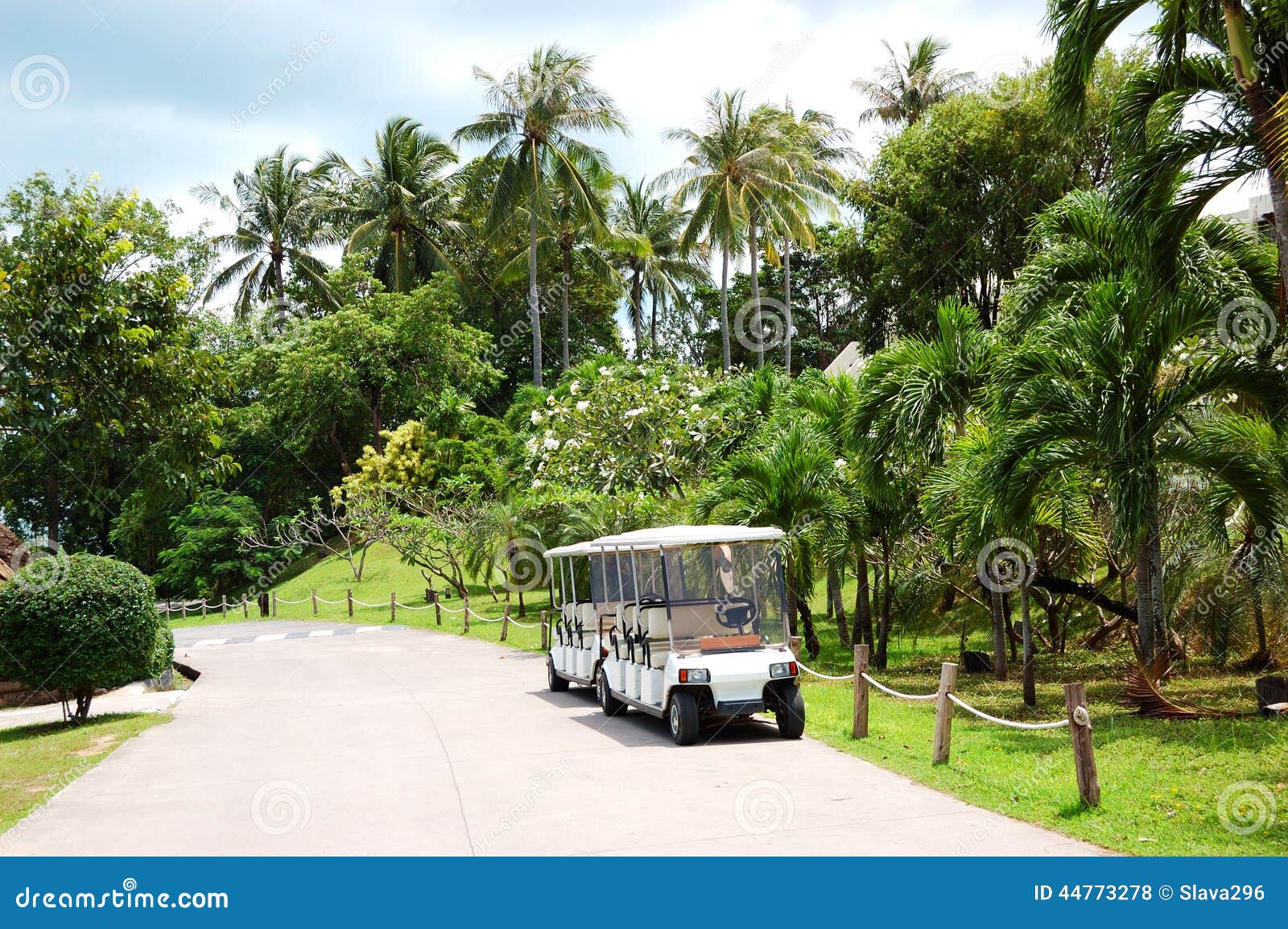 The Electric Cars for Tourists Transportation at Luxury Hotel Stock ... The Electric Cars for Tourists Transportation at Luxury Hotel Stock ...
