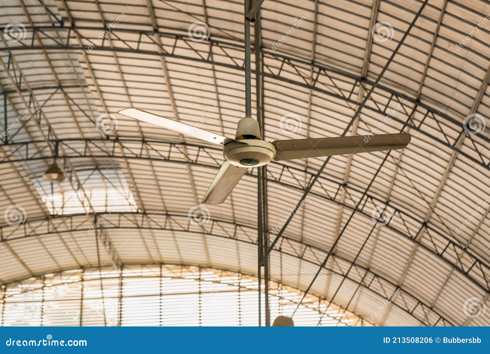Electric Ceiling Fan in the Gym Hall Stock Photo - Image of decorating ...