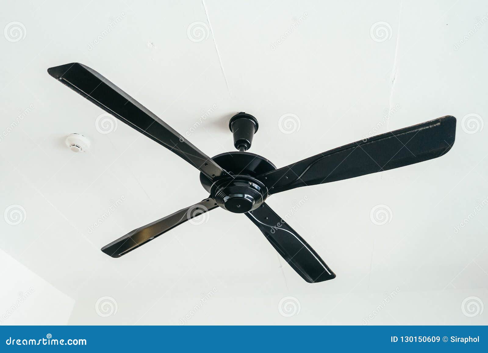 Electric Ceilling Fan Decoration Interior Stock Image - Image of ...