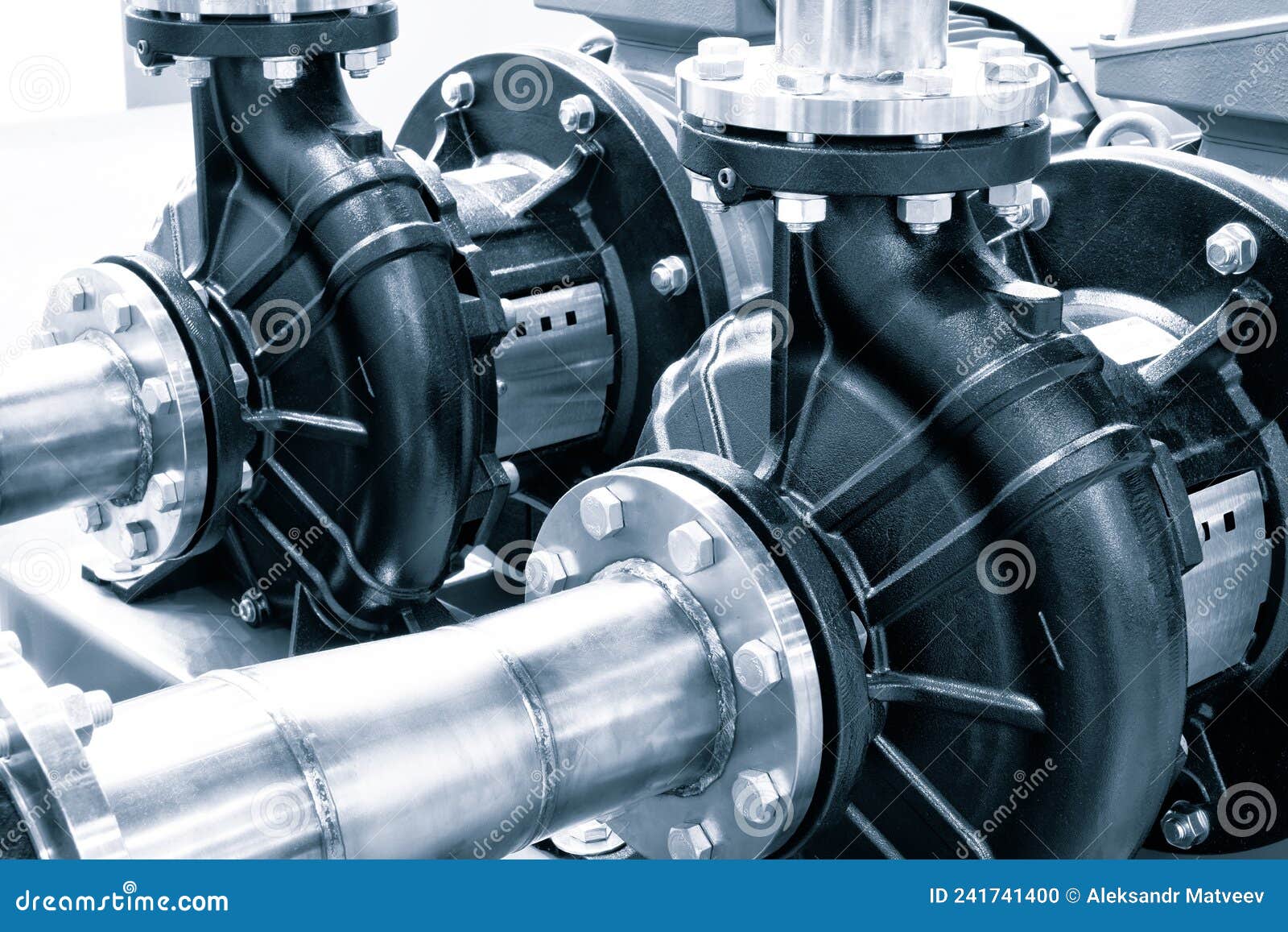 Electric Centrifugal Pump, Industrial Concept Stock Photo - Image of ...