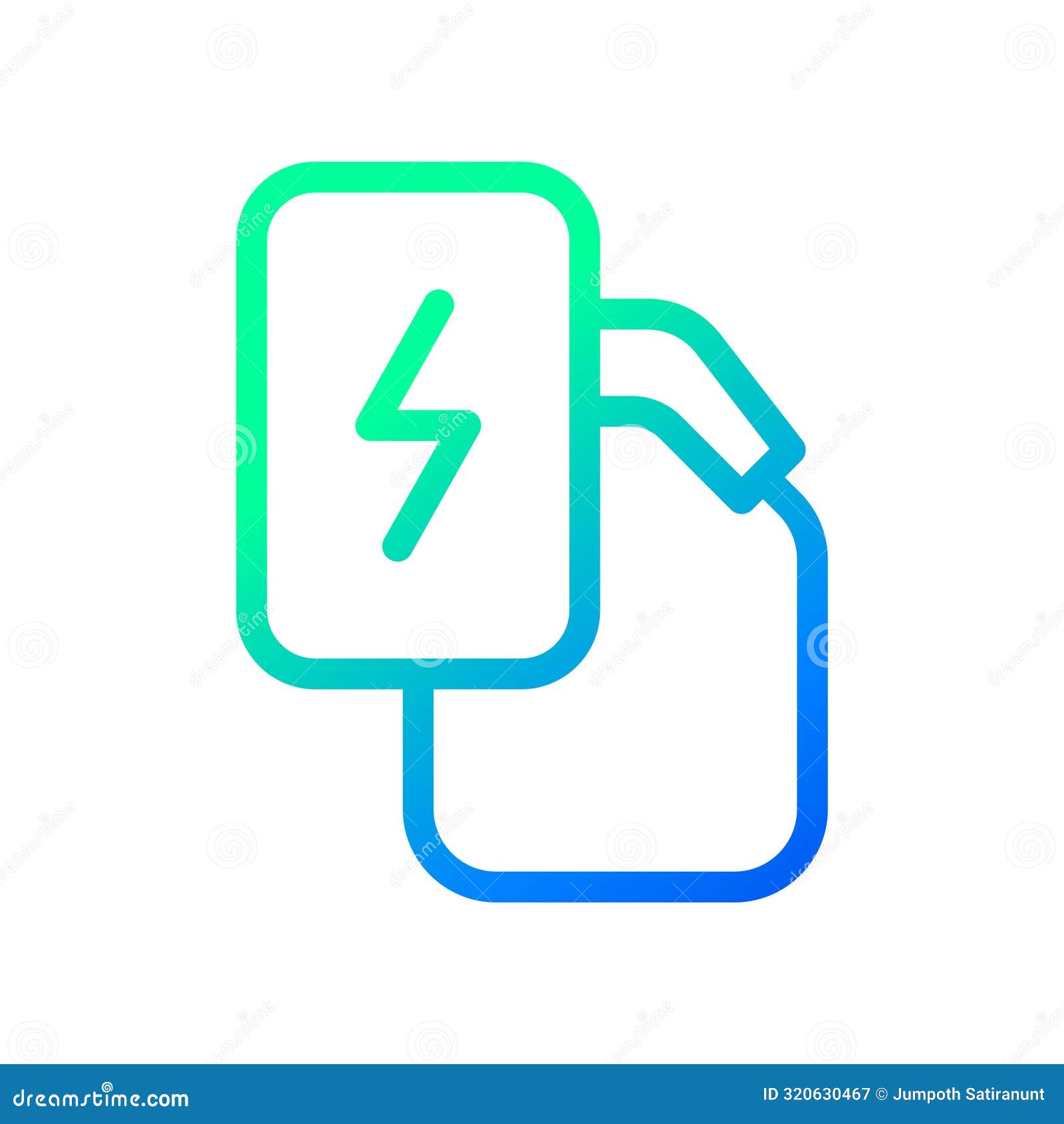 Electric Charging Icon, Ev Charging Point Station Stock Vector ...