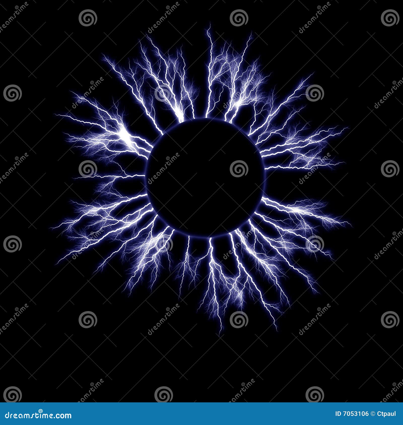 Electric circle stock illustration. Illustration of artistic - 7053106