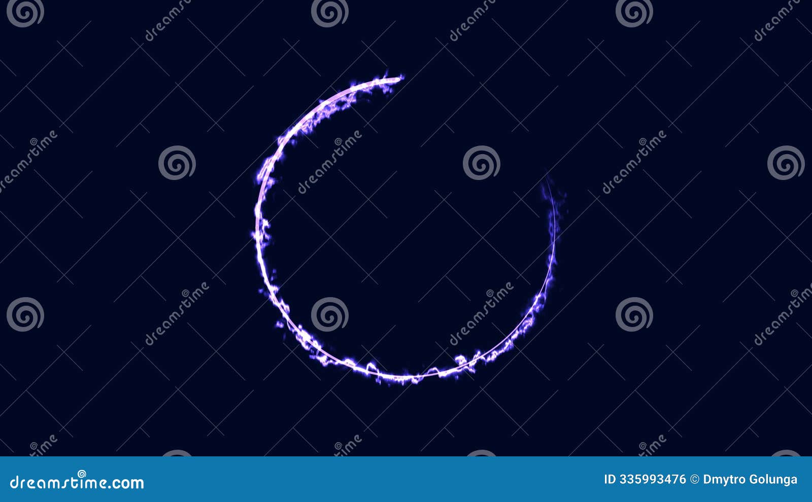 Electric Circle Frame Icon Minimalistic Image 8K Illustration Stock ...