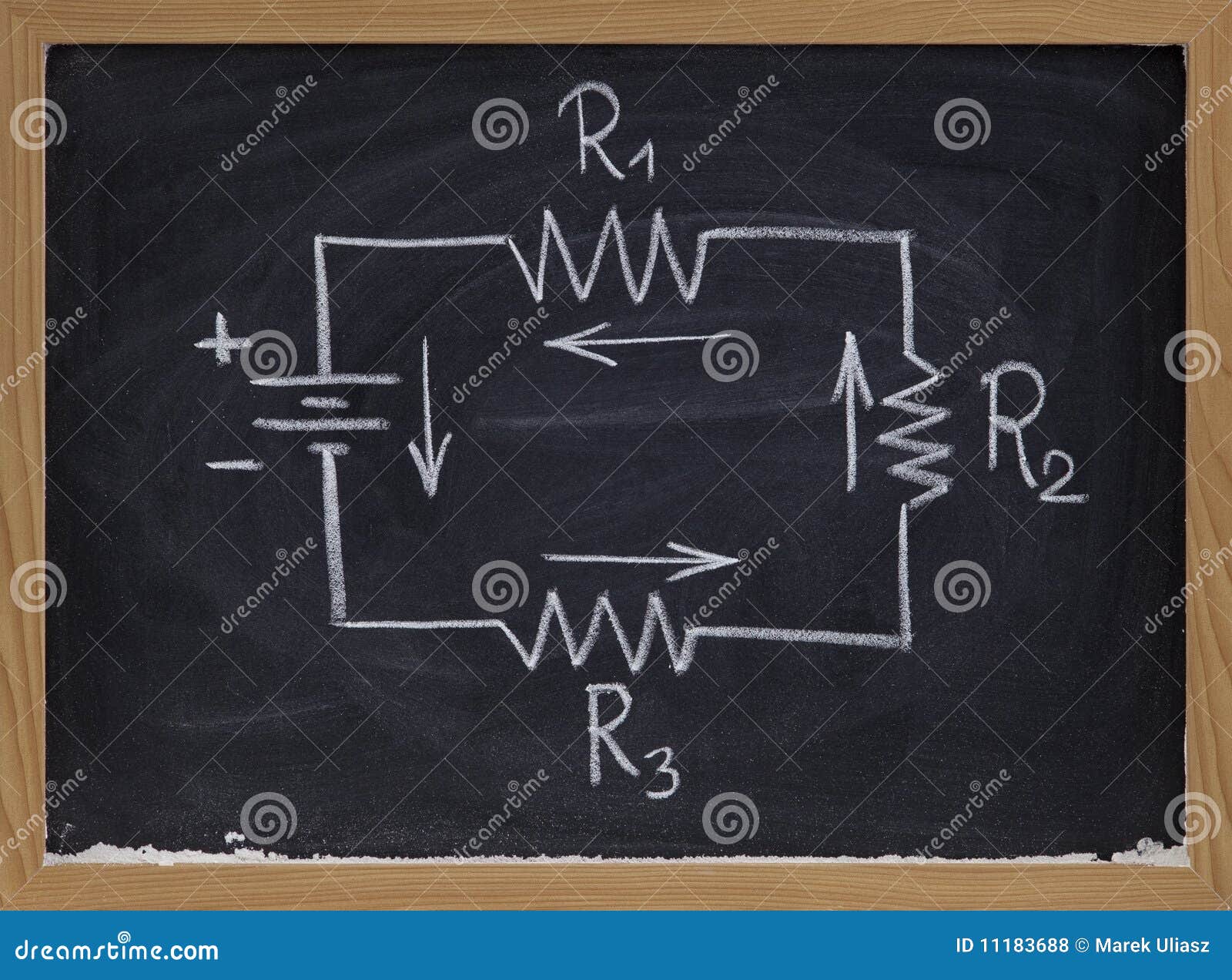 Electric Circuit Schematic on Blackboard Stock Photo - Image of chalk ...