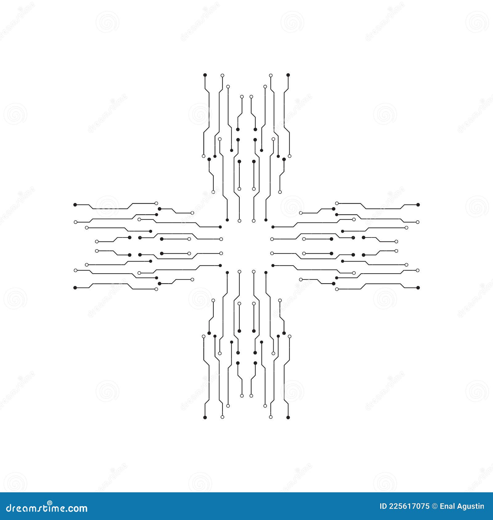 Electric Circuit Vector Logo Design Template Stock Vector ...