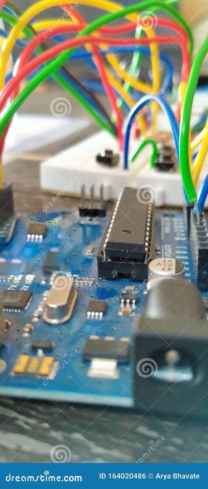 Electric Circuits with Wires Background Stock Photo - Image of ...