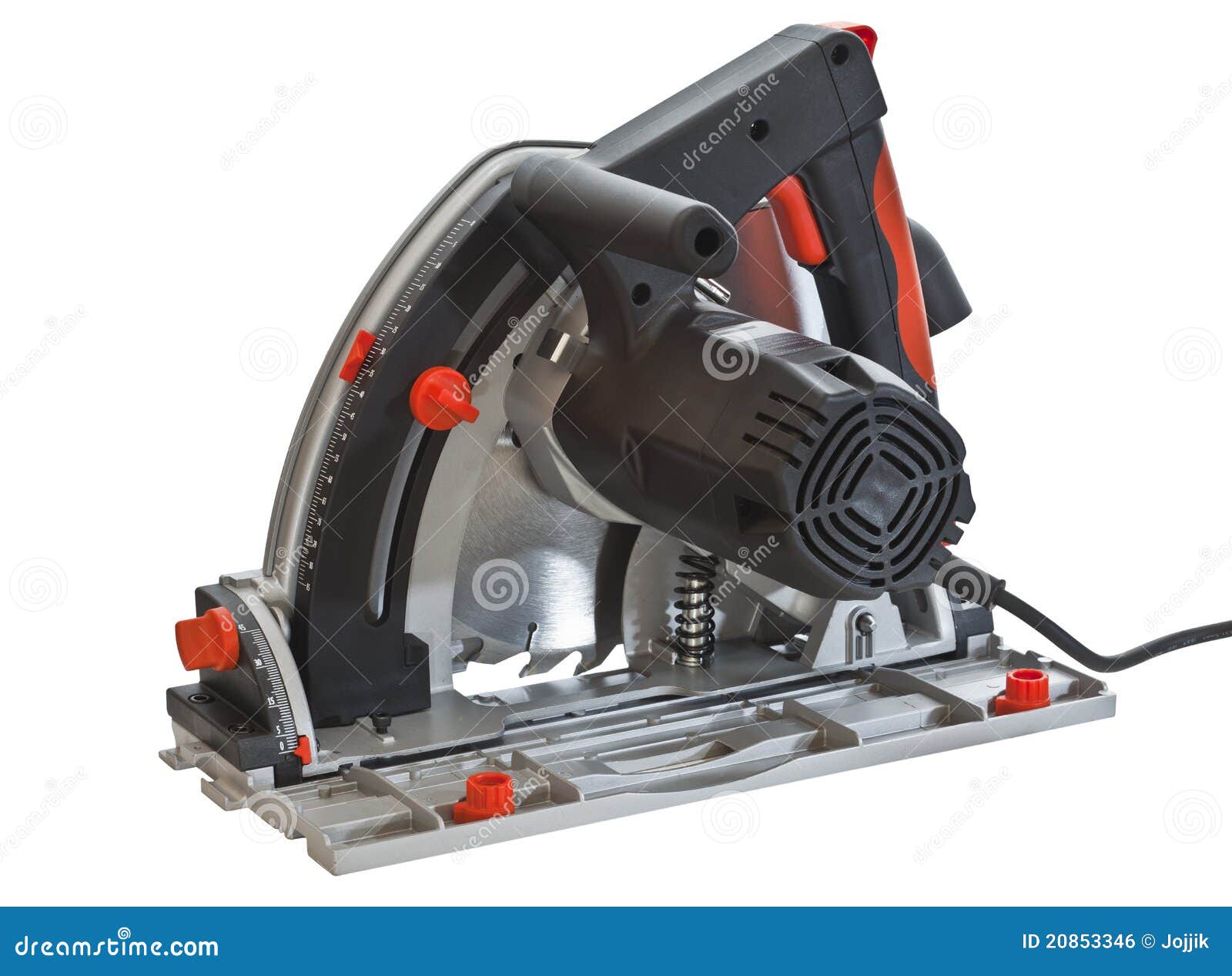 Electric Circular Wood Cutter Stock Photo - Image of danger ...