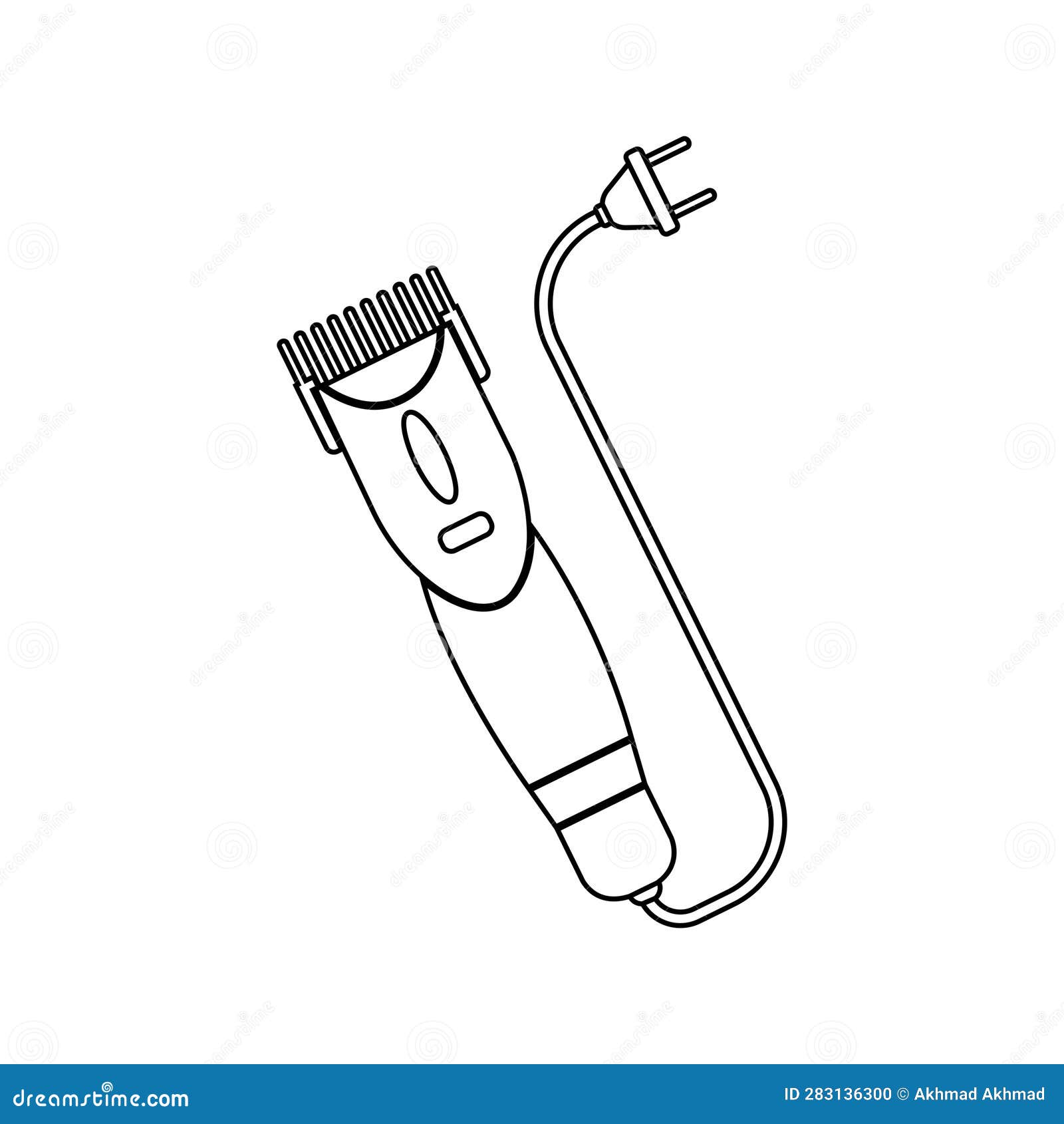 Electric Clippers Vector Icon Stock Vector - Illustration of salon ...