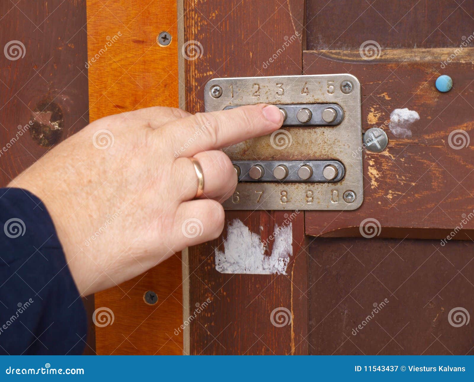 Electric code lock stock image. Image of home, electronic - 11543437