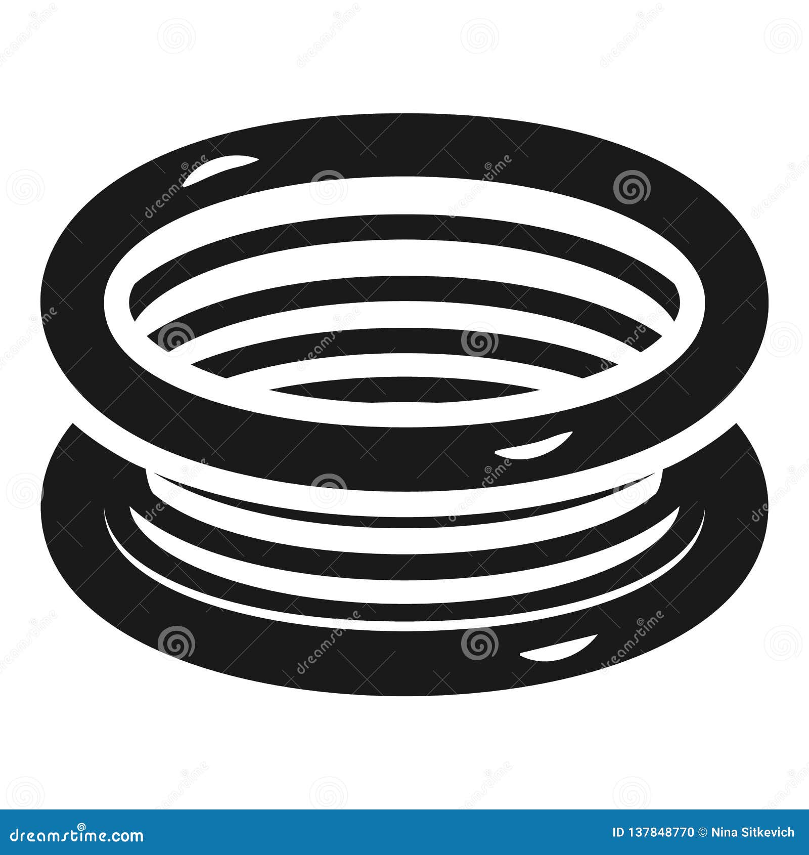Electric Coil Icon, Simple Style Stock Vector - Illustration of network ...
