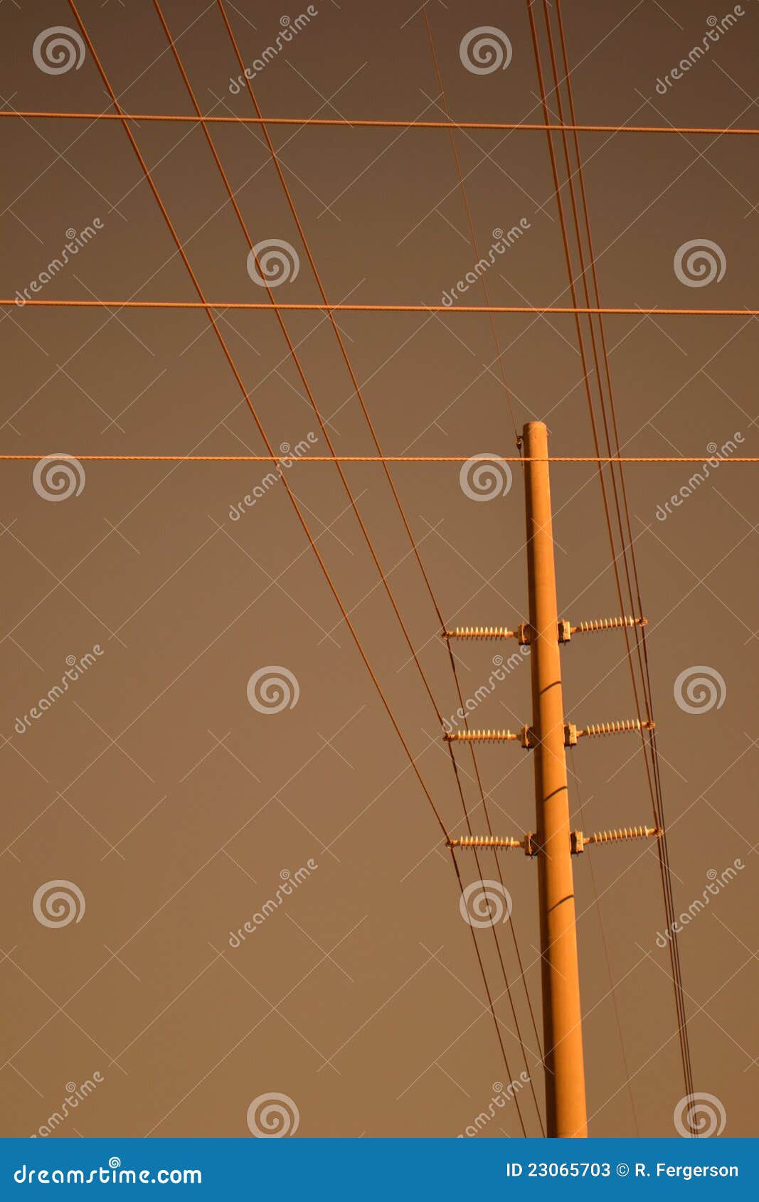 Electric Communication Pole and Lines Stock Image - Image of shapes ...