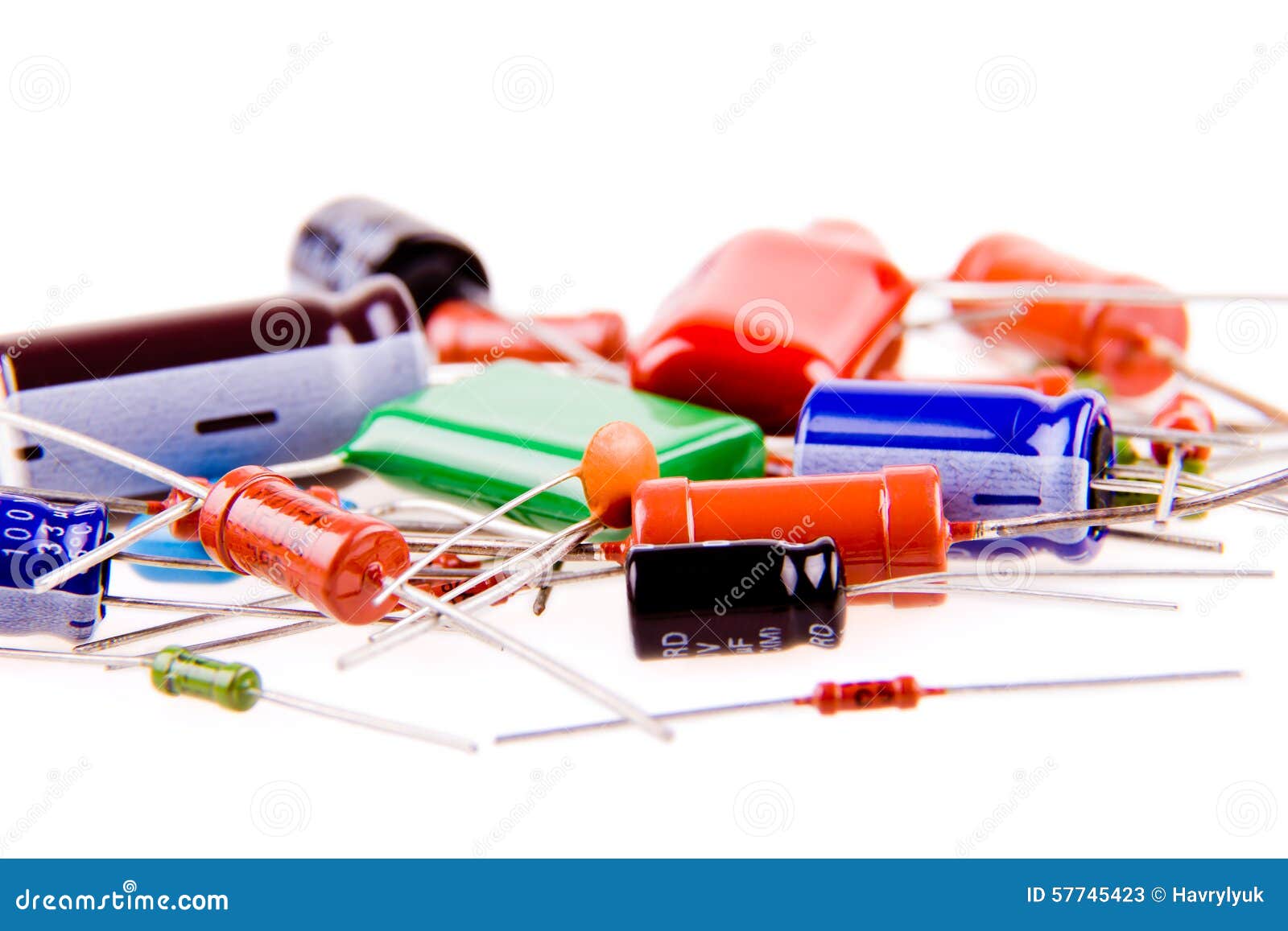 Electric components stock image. Image of circuit, equipment - 57745423