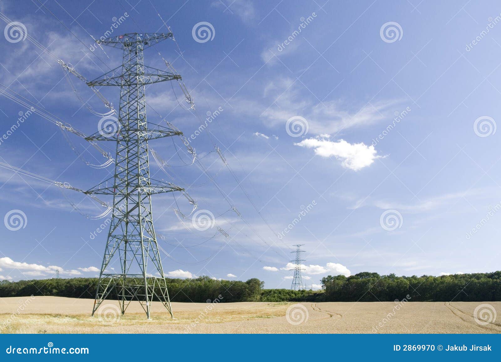 Electric Conductor stock photo. Image of pole, mast, voltage - 2869970