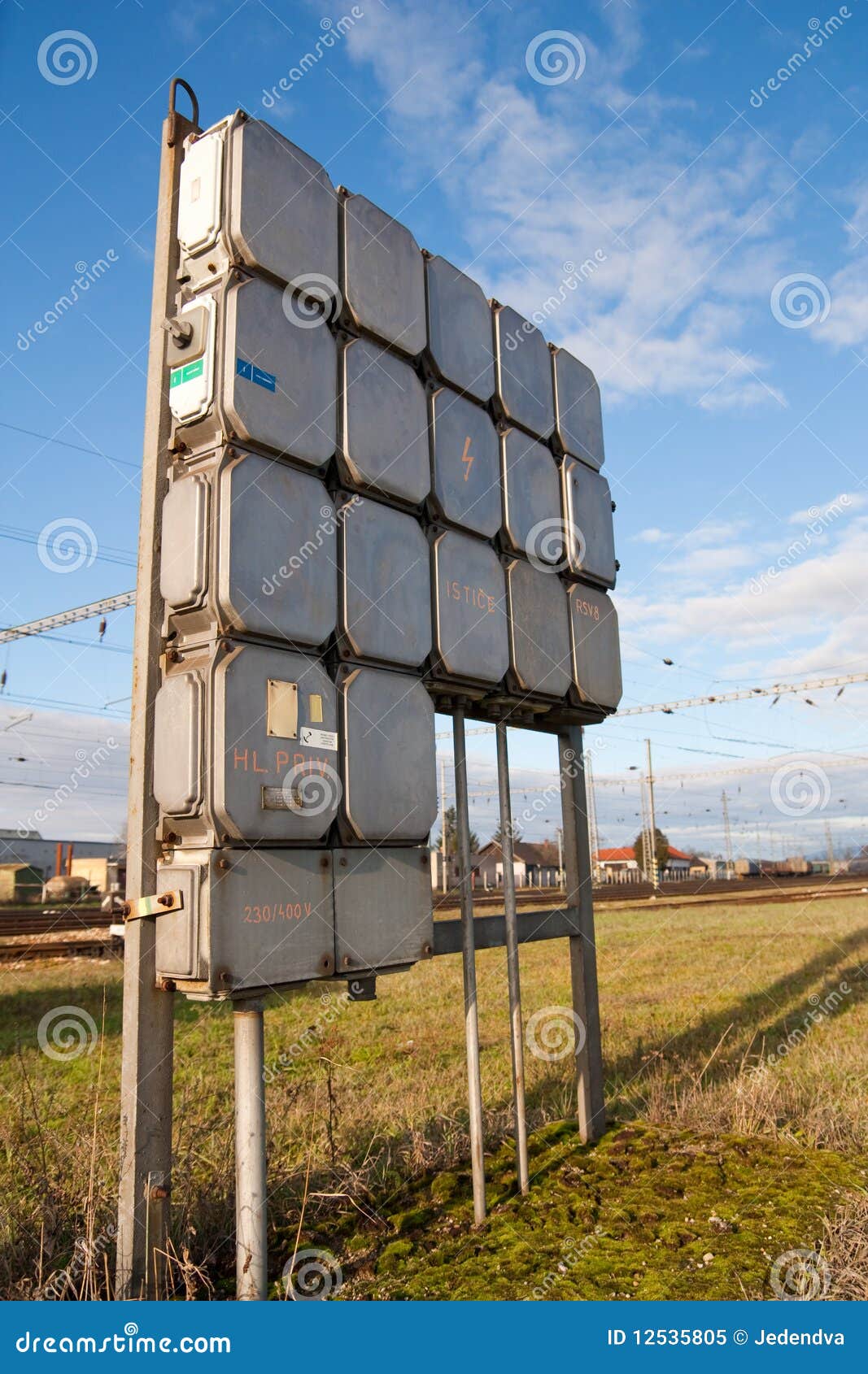 Electric connection box stock image. Image of outdoor - 12535805