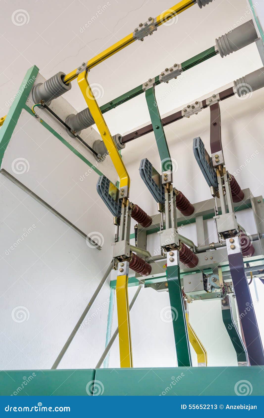 Electric connection lines stock image. Image of industrial - 55652213