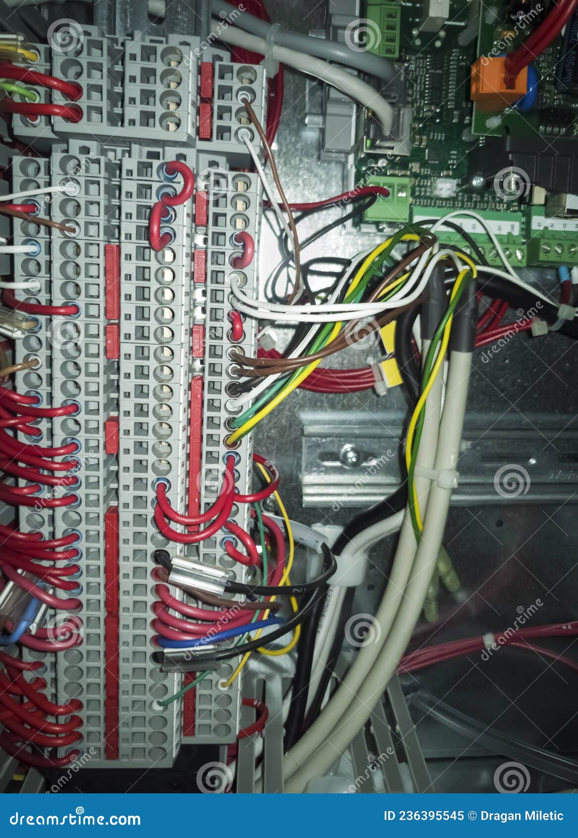 The electric control board stock image. Image of cabling - 236395545