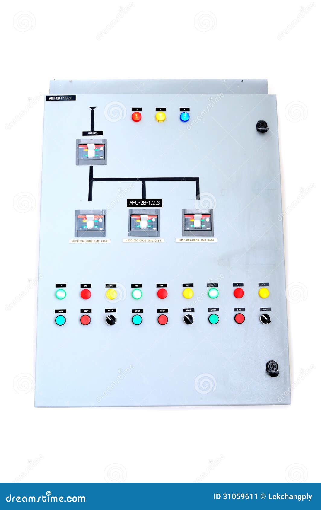 Electric Control Box Isolate Stock Image - Image of elevator, button ...