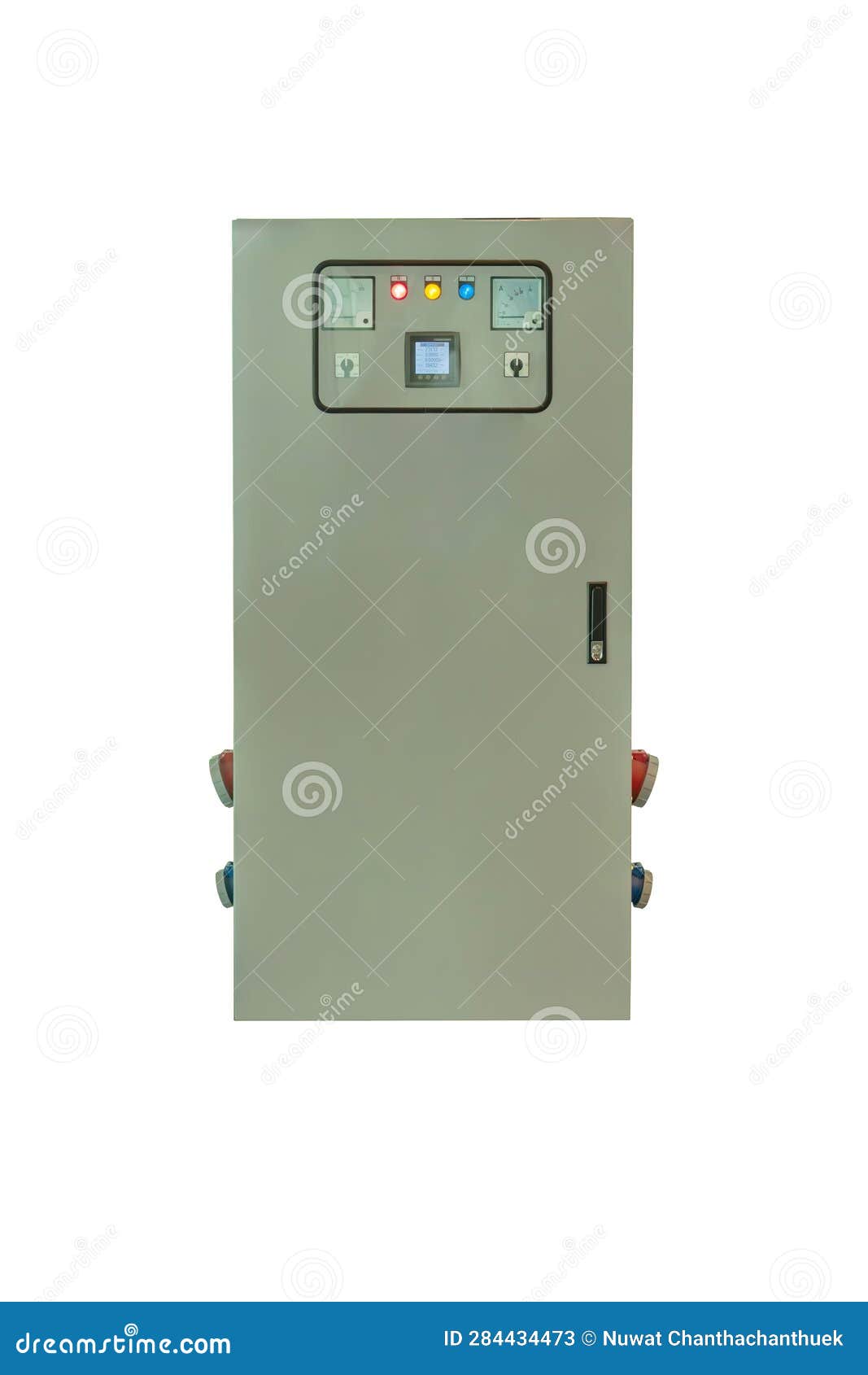 Electric Control Box Isolated on White Background Stock Image - Image ...