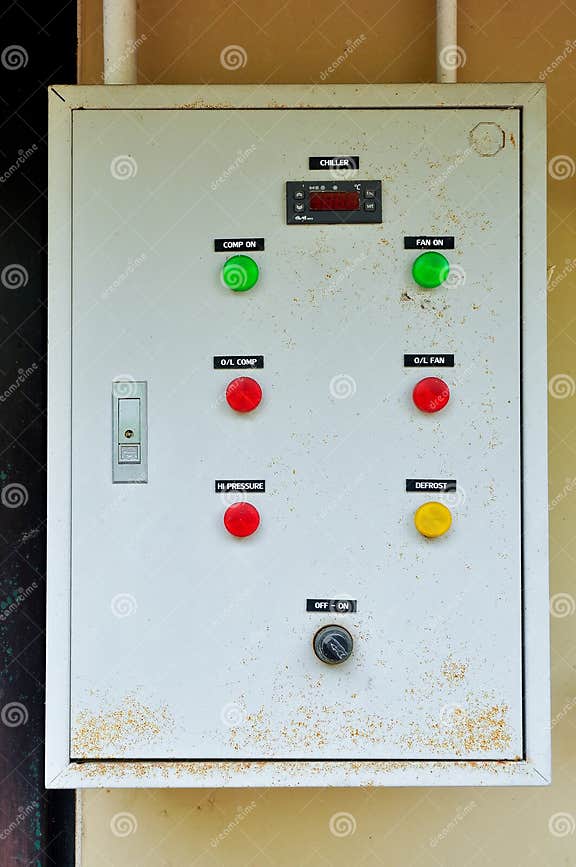 Electric control box stock image. Image of button, equipment - 32701581