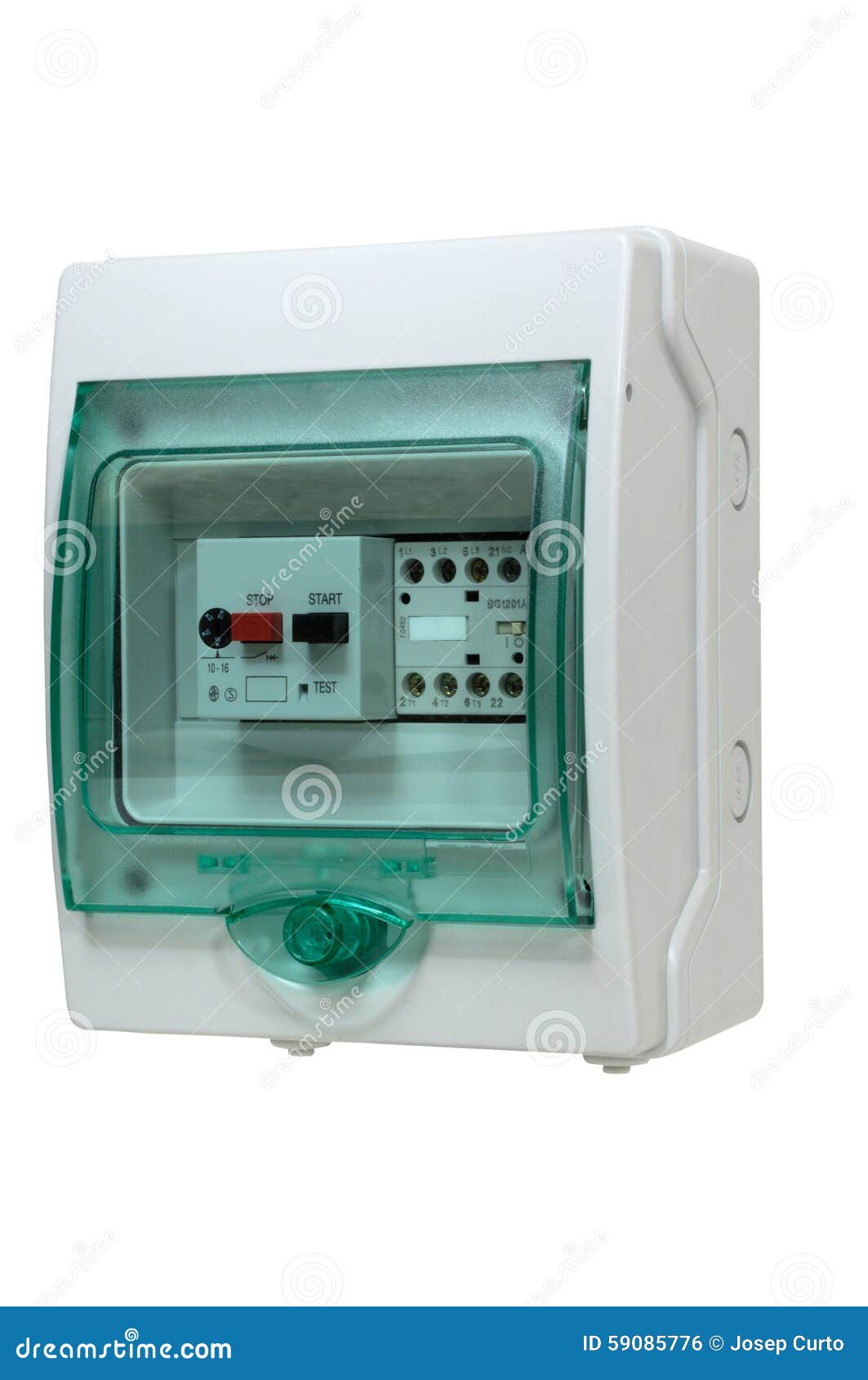 Electric Control Box on White Stock Photo - Image of electronics ...