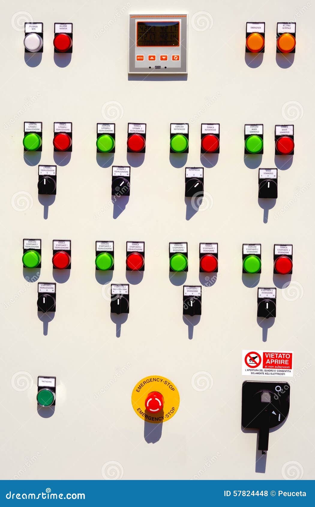 Electric Control Panel Board Stock Photo - Image of control, panelboard ...
