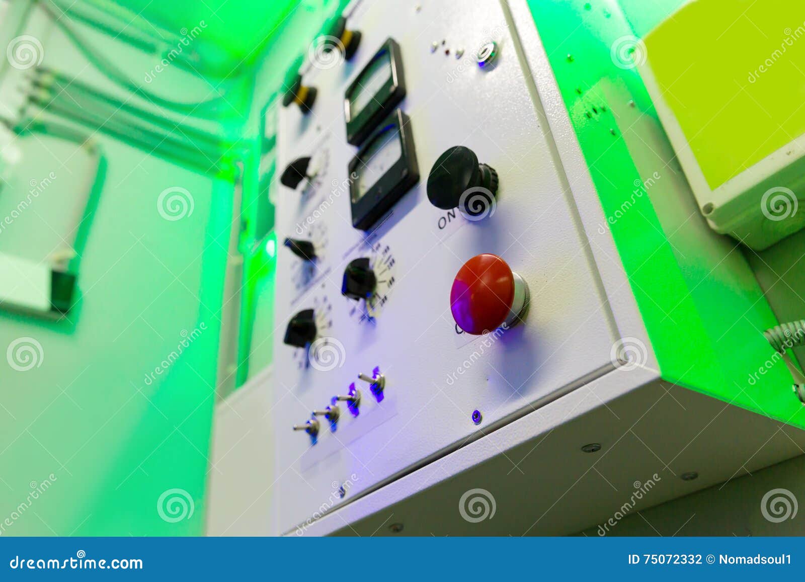 Electric control panel stock photo. Image of controller - 75072332