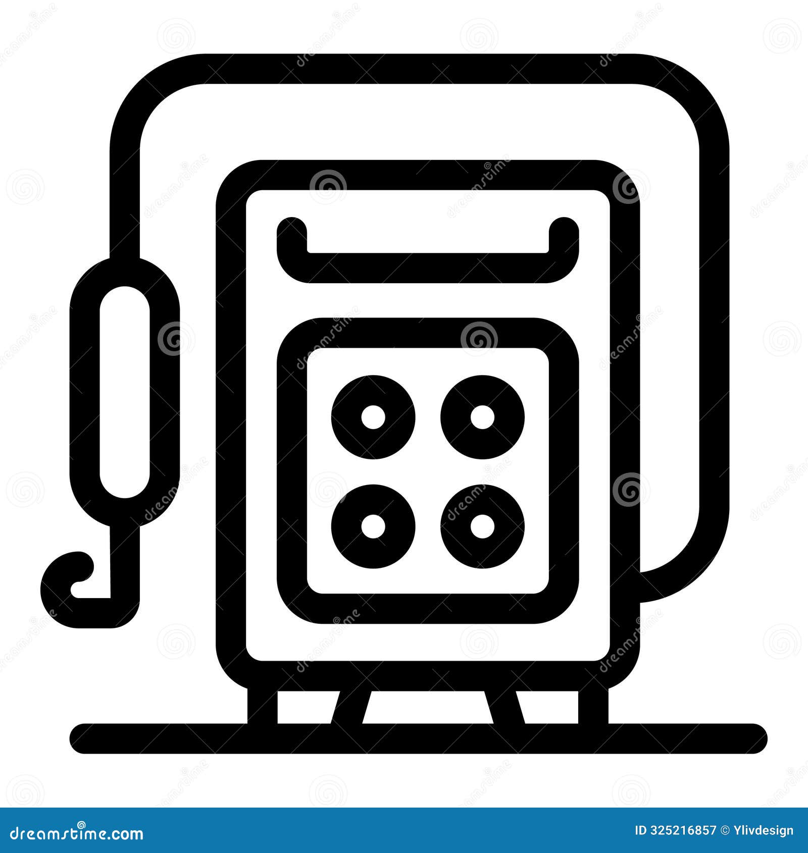 Electric Control Panel with Buttons for Robotic Arm Operating Stock ...