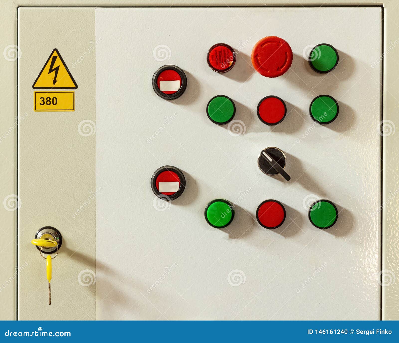 Electric control panel stock photo. Image of electrical - 146161240