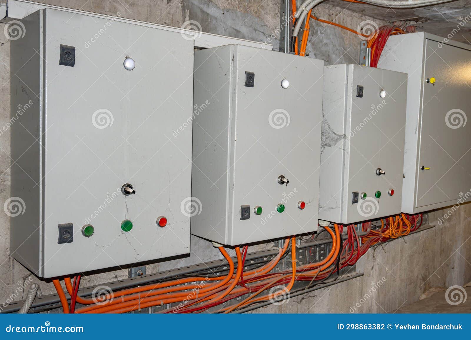 Electric Control Panel. Electrical Installations and Distribution ...