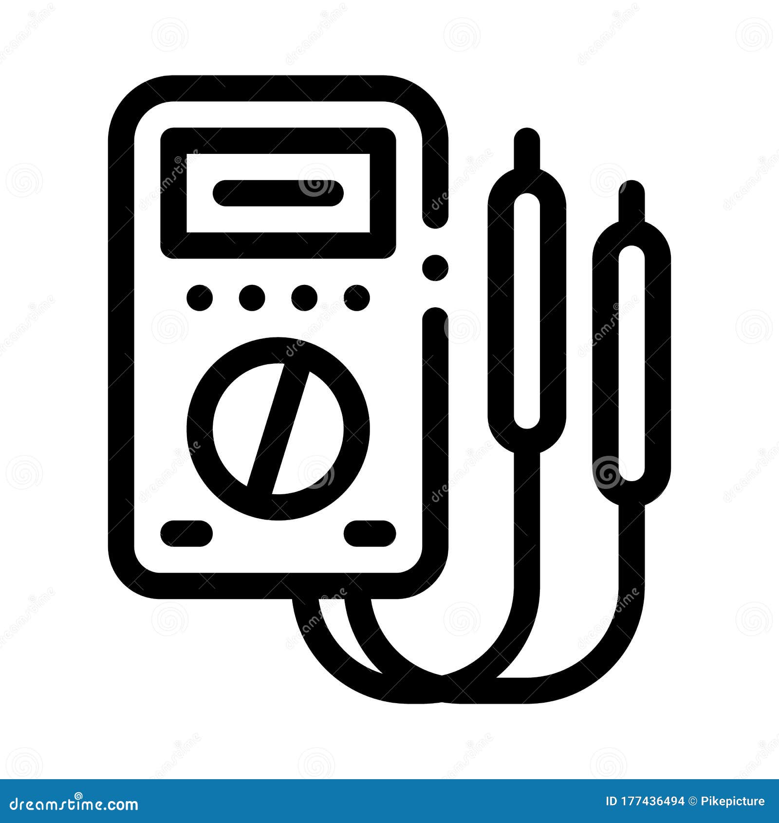 Electric Control Panel Icon Vector Outline Illustration Stock Vector ...