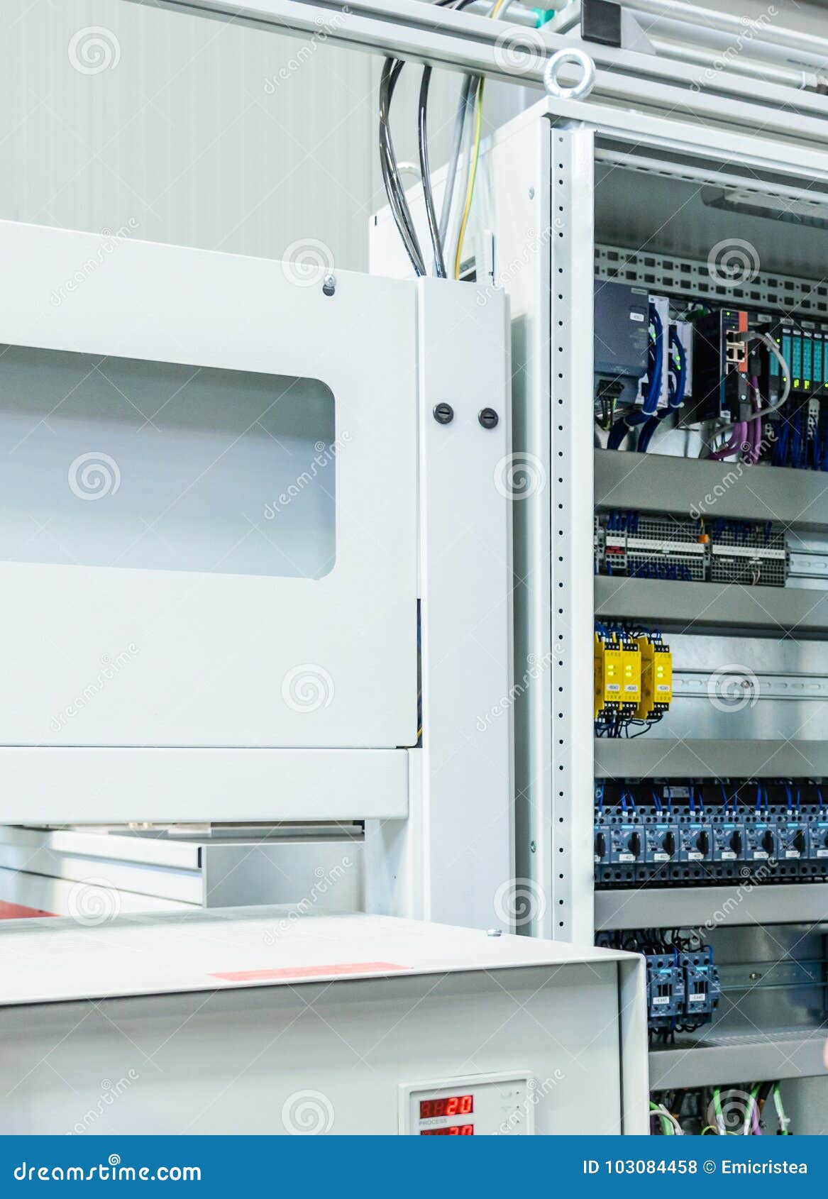 Electric Control Panel, Stainless Steel Stock Photo - Image of ...