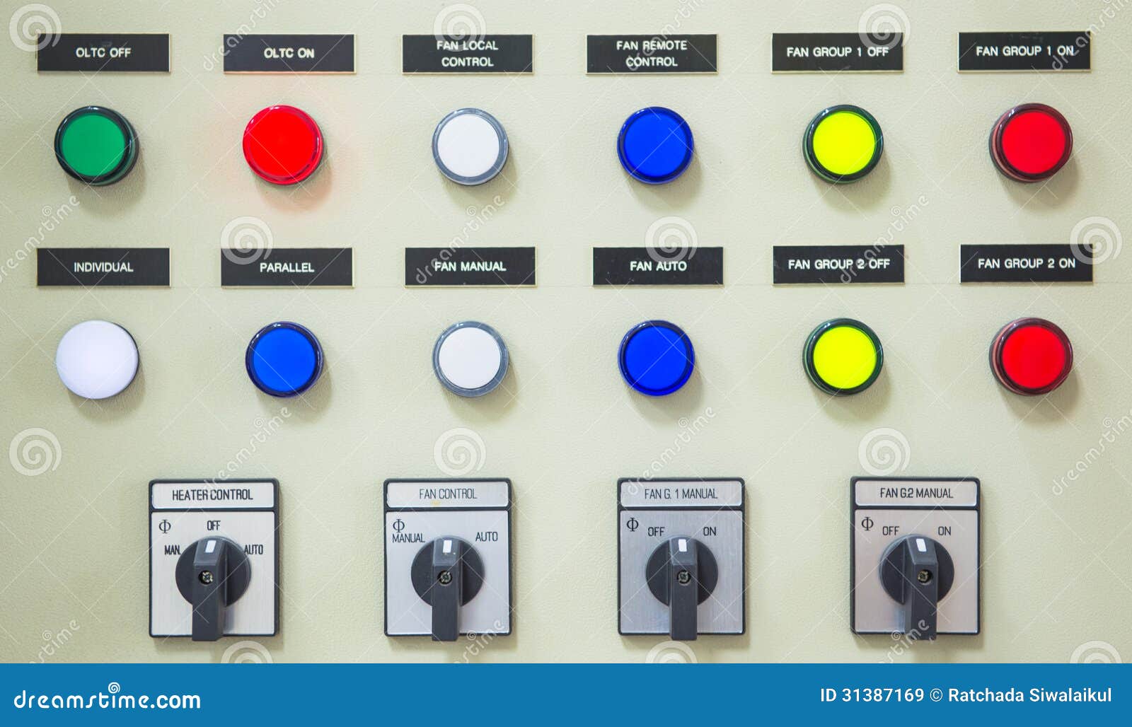 Electric Controller Cabinet Stock Image - Image of status, knob: 31387169