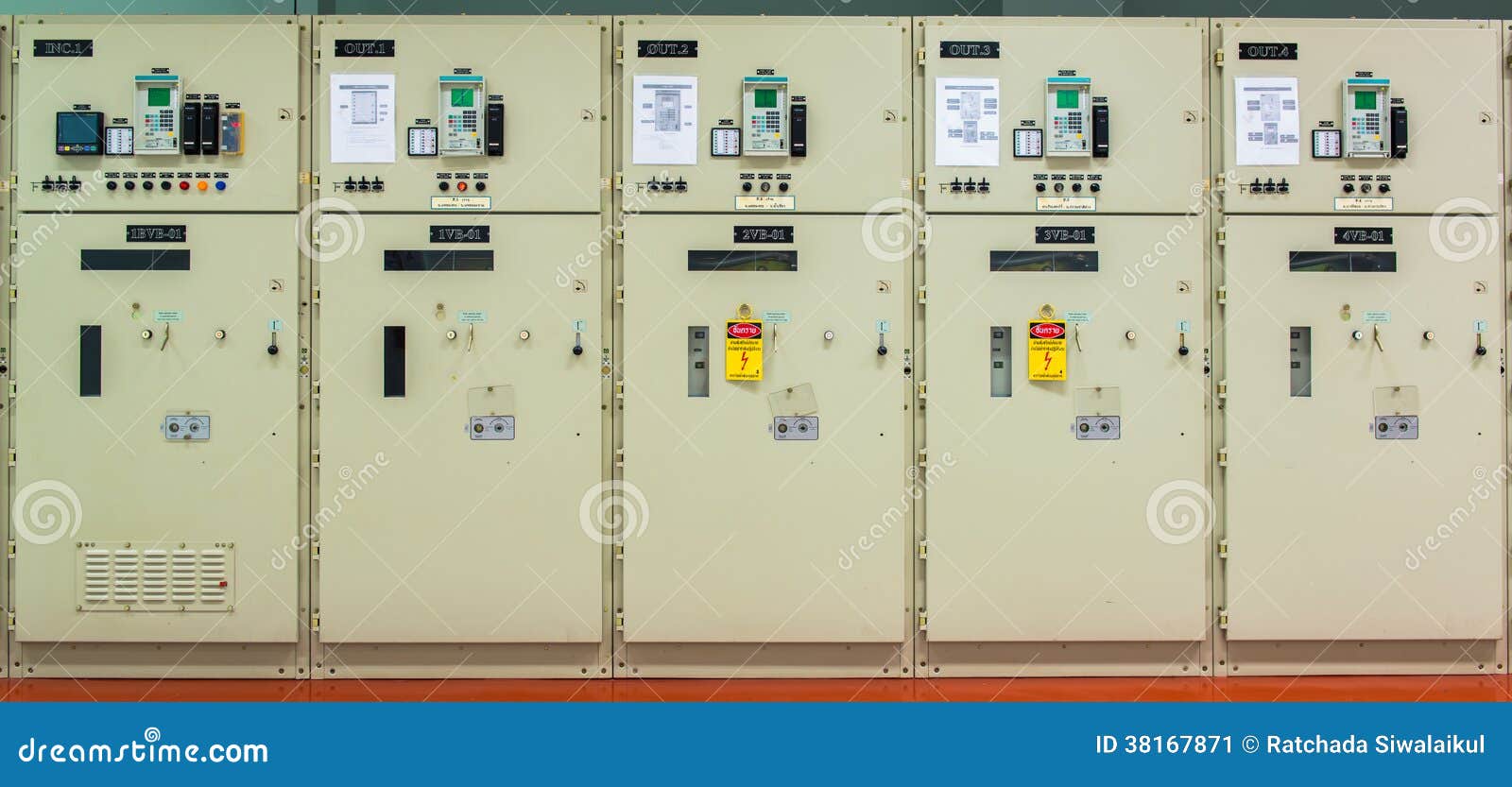 Electric Controller at Power Station Stock Image - Image of ...