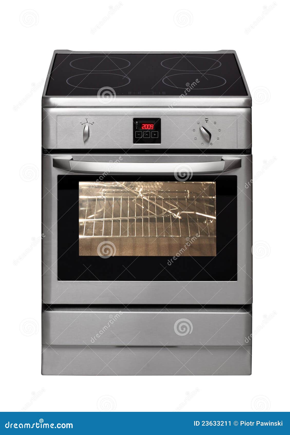 Electric cooker stock image. Image of gray, induction - 23633211