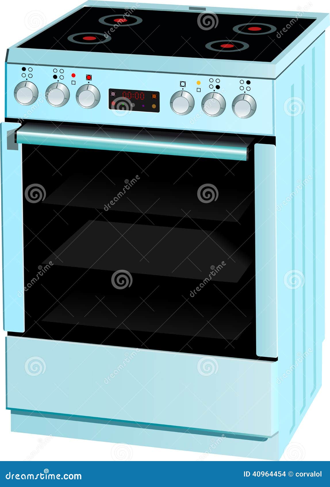 Electric cooker oven stock vector. Illustration of kitchenware - 40964454
