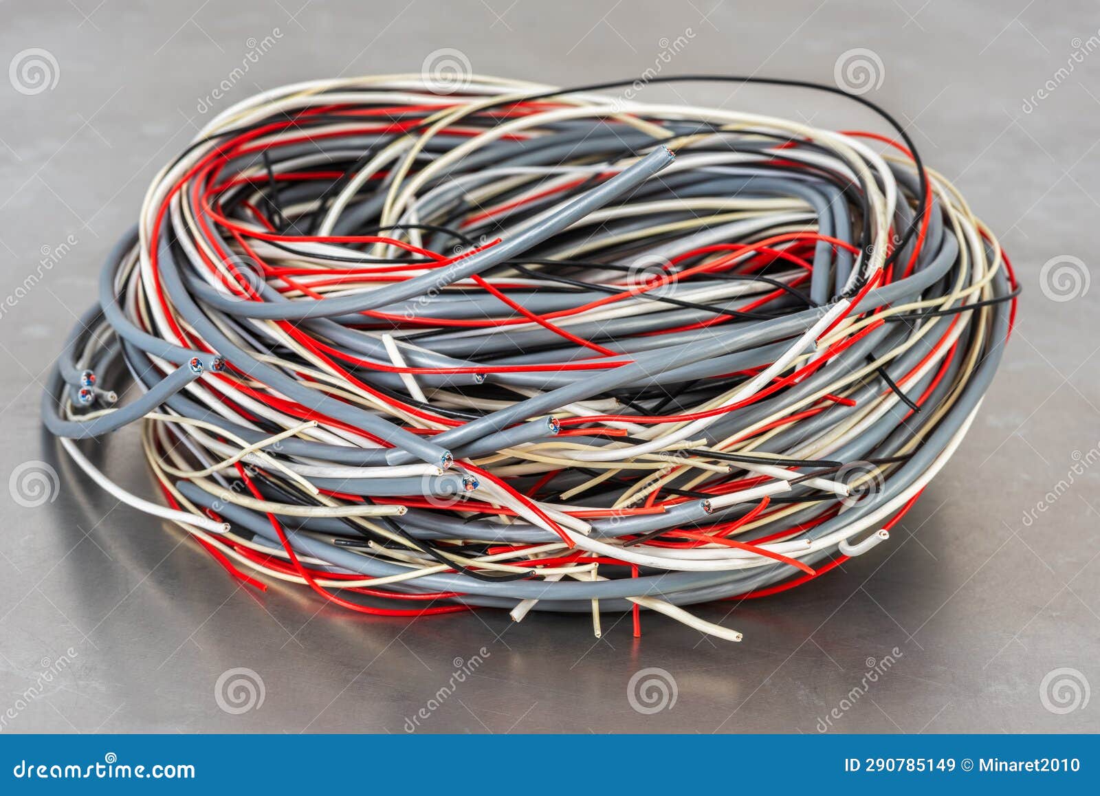 Electric copper cable wire stock image. Image of line - 290785149