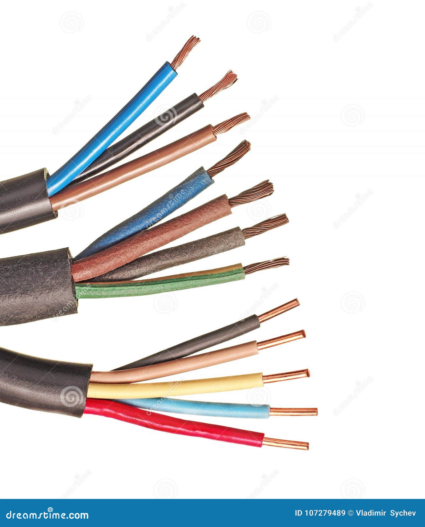 Electric copper wire stock image. Image of material - 107279489